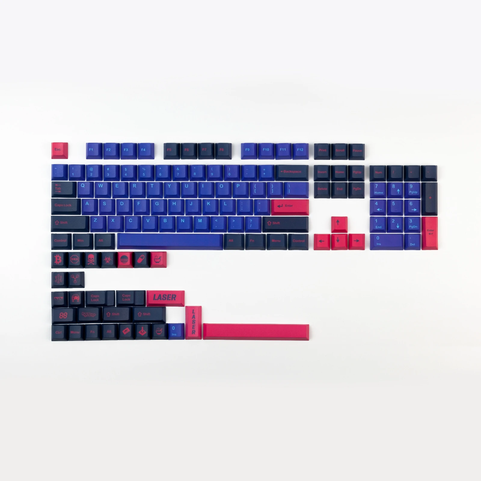 132 Keys/set Gmk Laser Keycaps Pbt Dye Subbed Keycap Cherry Profile Key ...