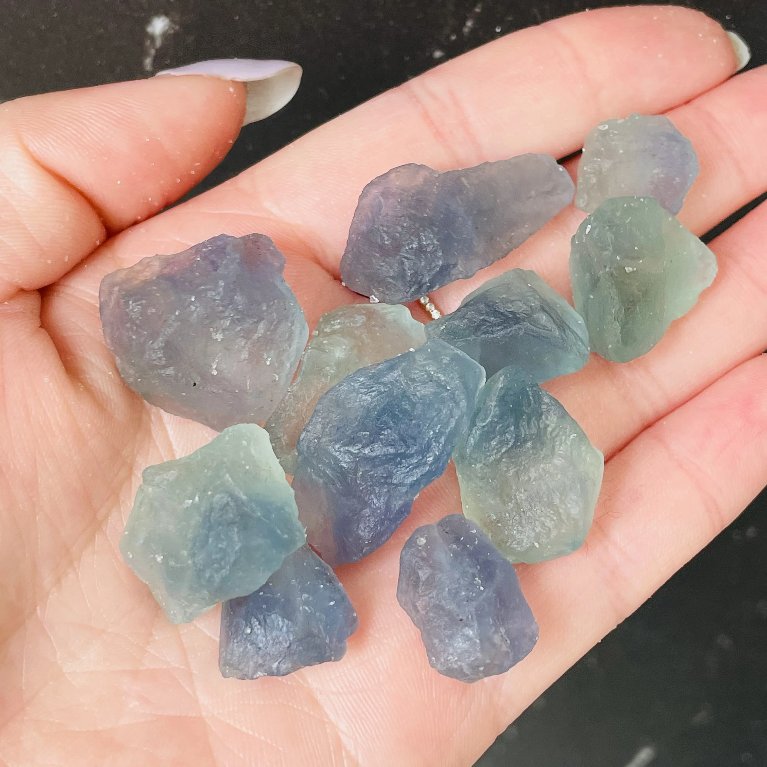 Rocks, Fossils & Minerals Rare Natural Fluorite Quartz Crystal Stones ...