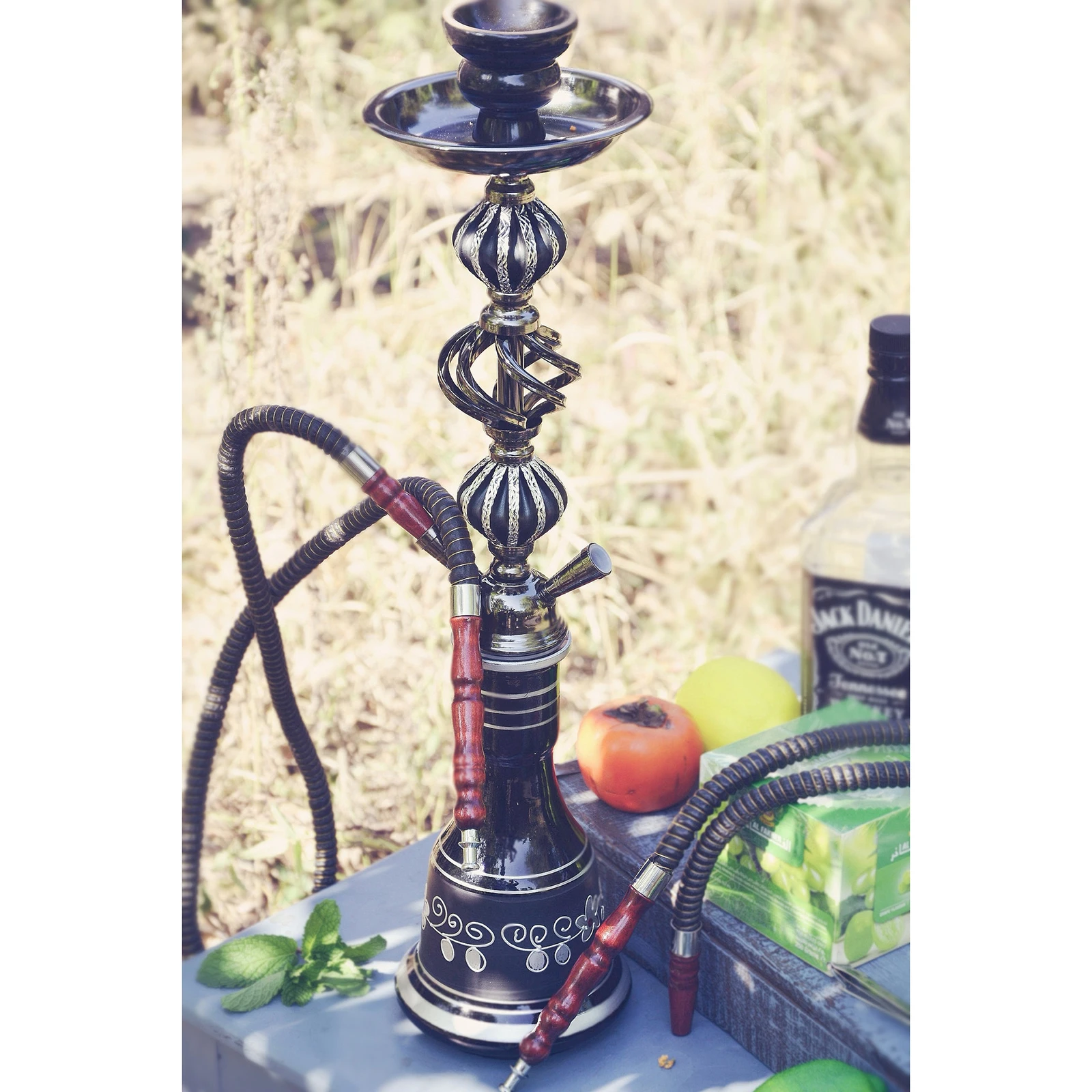 Glass-Hookah-Shisha-Cup-Smoking-Accessories-Double-Pipe-Shisha-Hookah ...