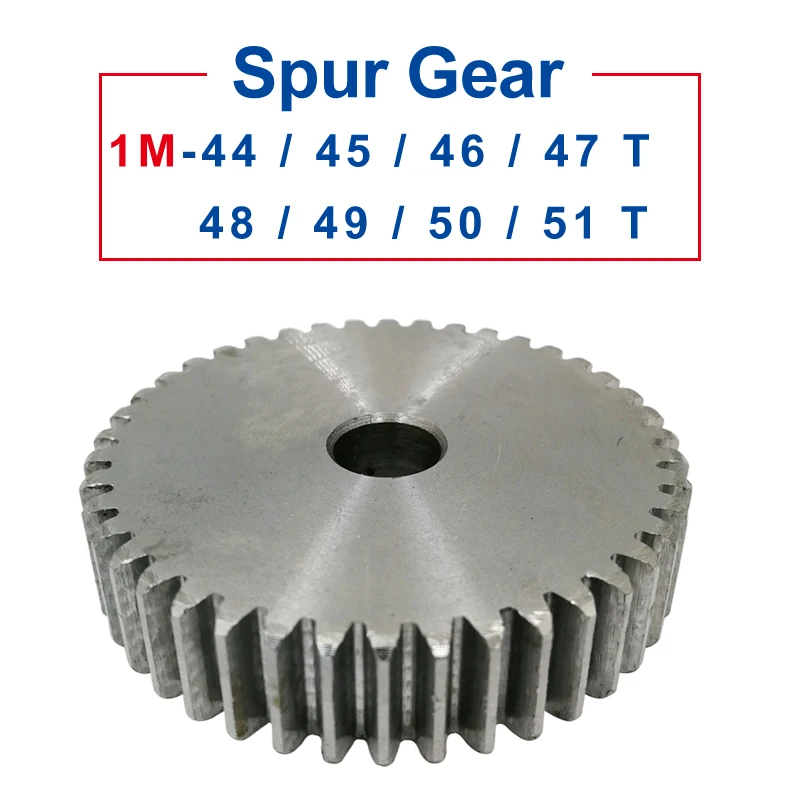 1 Piece spur Gear 1M44/45/46/47/48/49/50/51T rough Hole 6/8mm pinion ...
