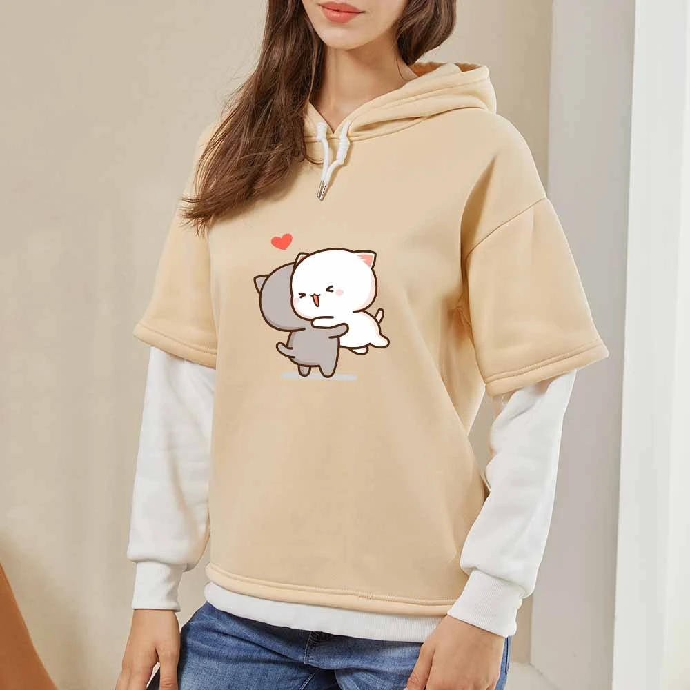 Kawaii Hoodies Women Cute Sweatshirts for Teen Girls Femme Tops Winter ...