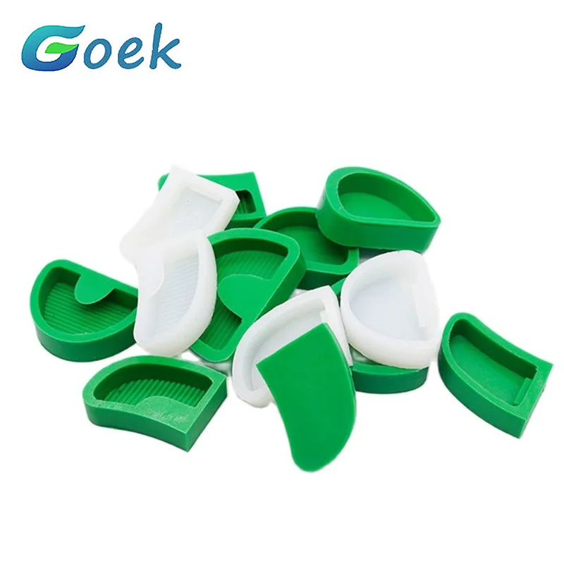 5Pcs Dental Silicone Plaster Model Rubber Base Mould Former Base Tongue ...