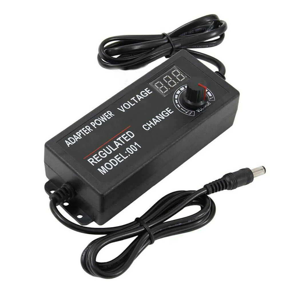 Adjustable DC Power Supply Adapter Charger Variable Voltage 3V 12V ...