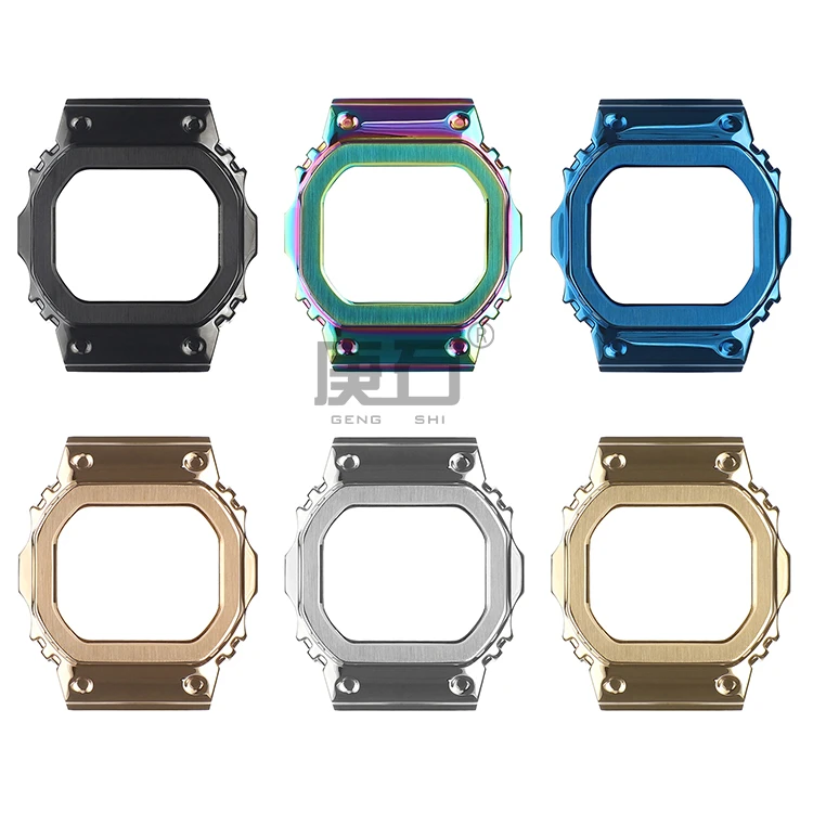 Stainless Steel Metal Case Strap For Dw-5600 Gw-5035 Gw-b5600 Dw-5600e ...