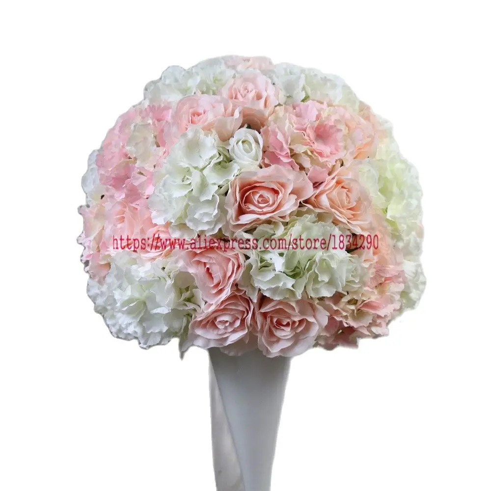 50cm wedding decoration road lead artificial 2/3 round flower ball ...