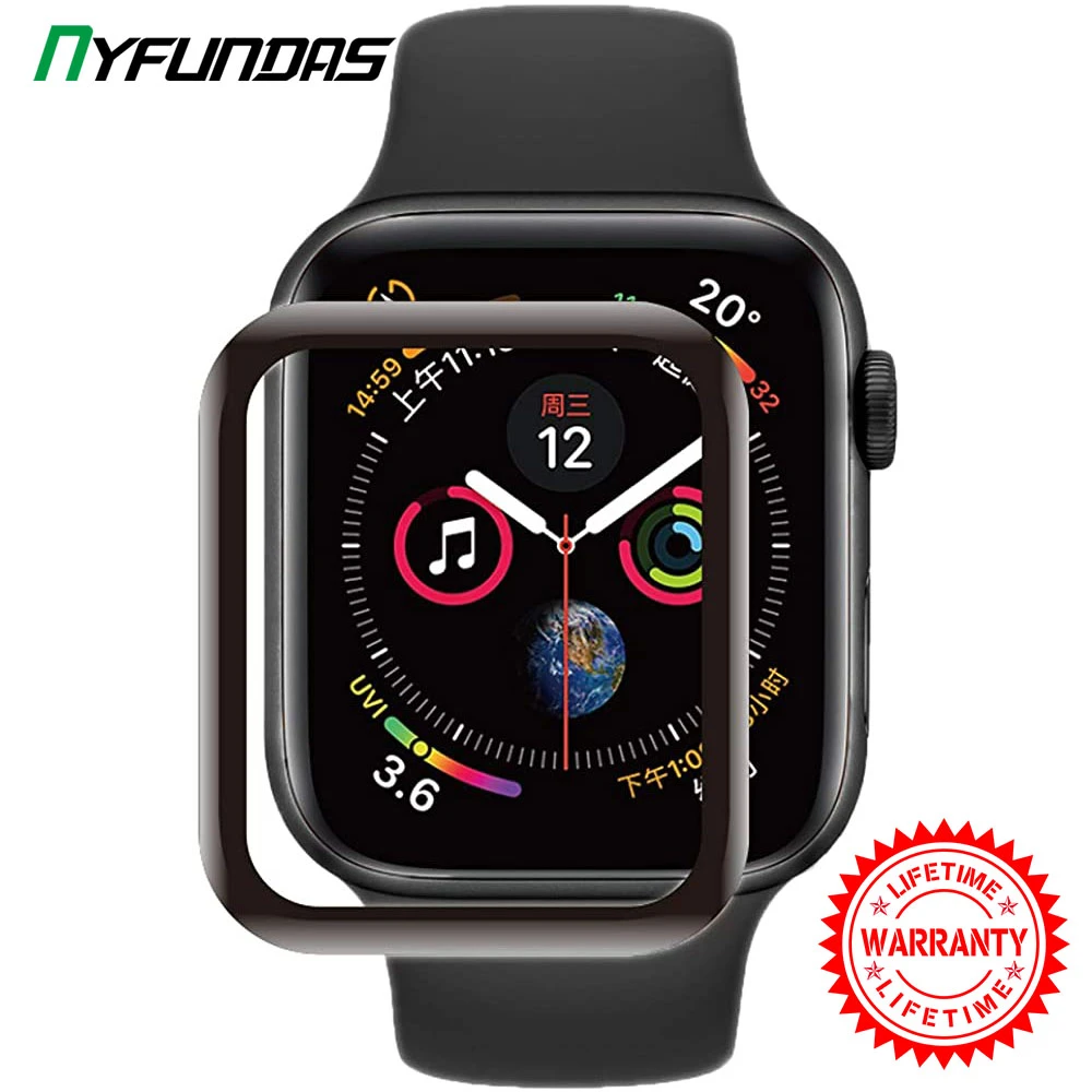 Tempered Glass Screen Protector For Apple Watch Series 44mm 40mm 42mm ...