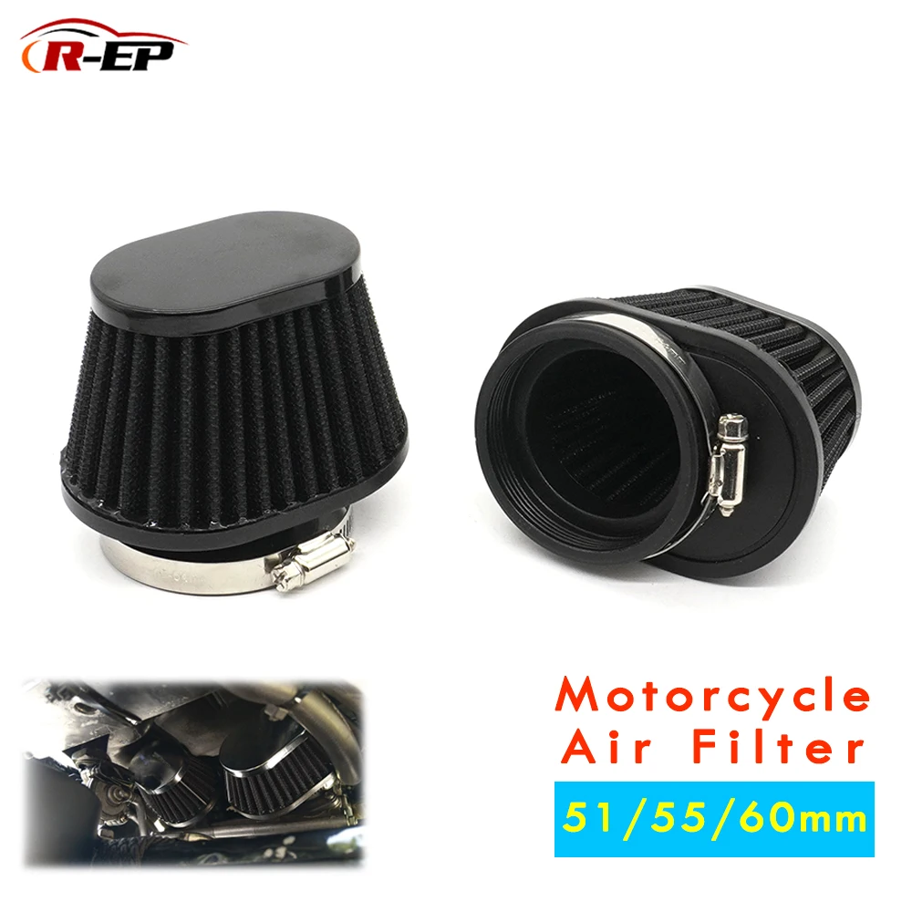R-EP-Motorrad-Luftfilter-51mm-55mm-60mm-Universal-f-r-Motorrad-Racing ...
