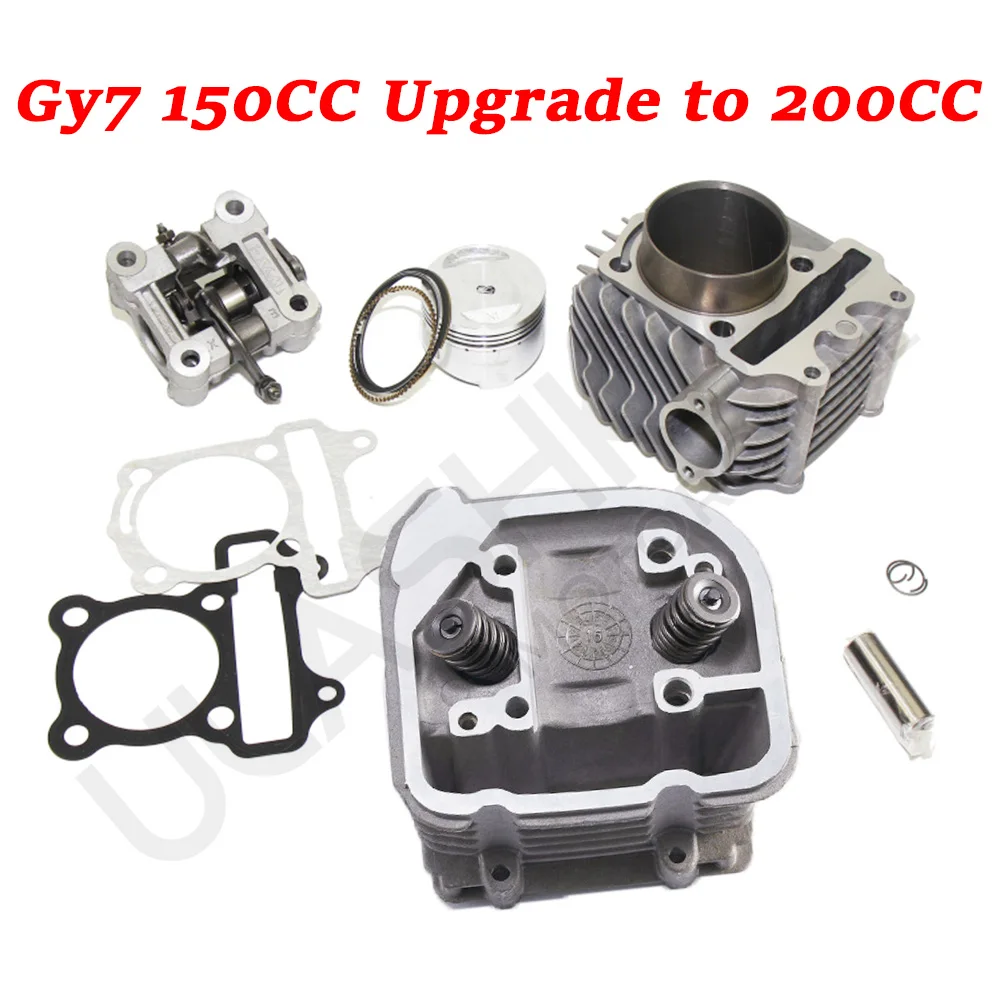 Free-Shipping-Cylinder-kit-Assembly-Cylinder-Head-Performance-Kit-GY7 ...
