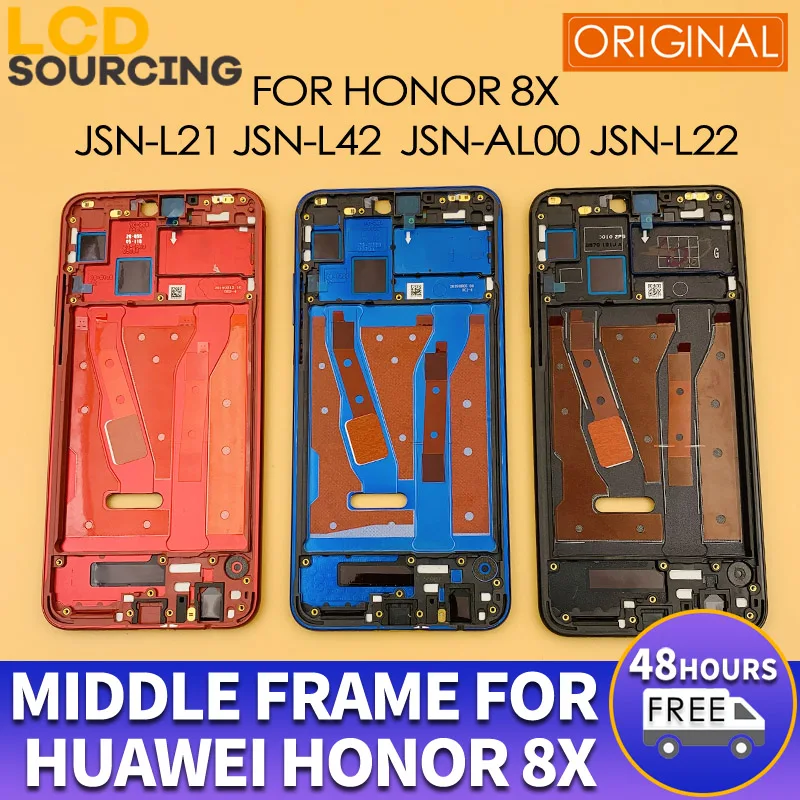 Оригинальная средняя рамка для huawei Honor 8x передняя рамка JSN-L21 ...