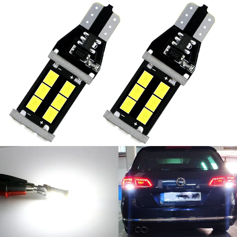2x-No-Error-W16W-T15-Led-921-Car-Backup-Reverse-Light-Bulbs-For-VW ...