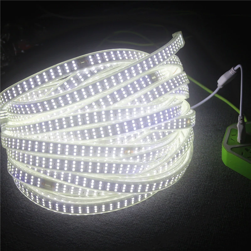 276leds/m 180leds/m Smd 2835 220v Led Strip Lamp Waterproof Three Row ...