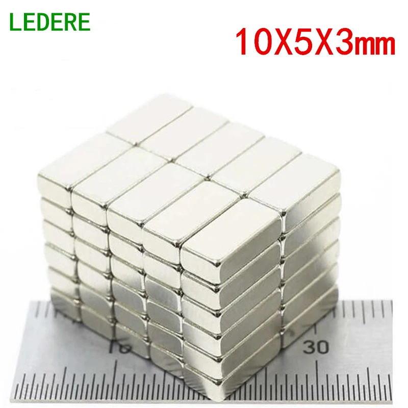 magnet 10x5x3 mm N35 Rectangular magnet Super Strong Neodymium magnet ...