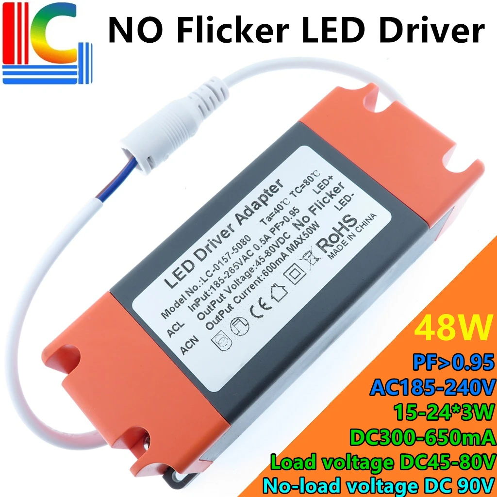 Transformer Led Driver | Led Driver 600ma 24w | Driver Led 48w 600ma ...