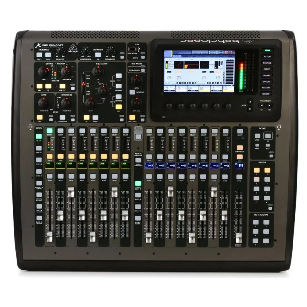 Behringer X32 Compact Digital Audio Mixer with 16 Programmable Mic ...