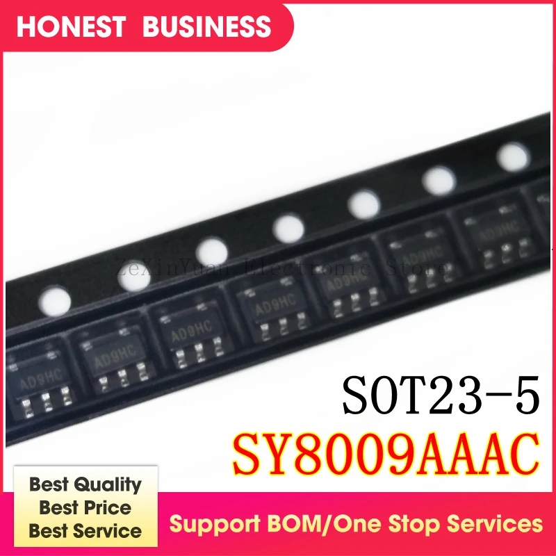 100PCS SY8009AAAC SY8009A SY8009 SOT23 5 SOT 23 1.5A ADJ DC DC buck ...