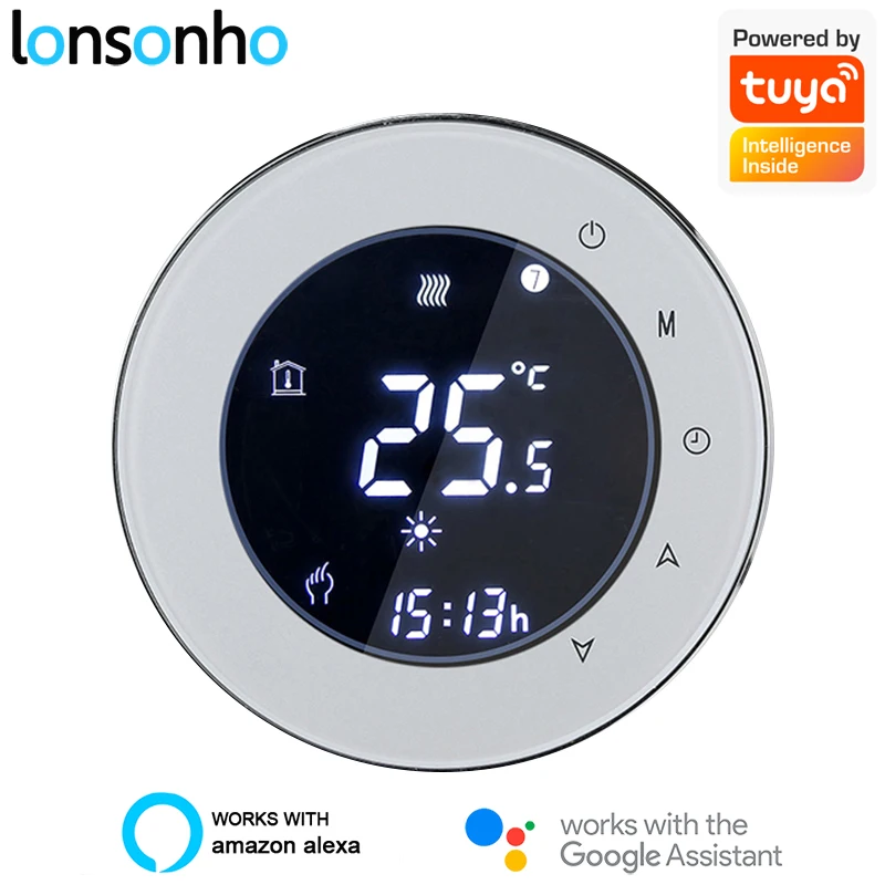 Lonsonho Tuya WiFi intelligent Thermostat 220V régulateur de température pour chaudière au sol ...
