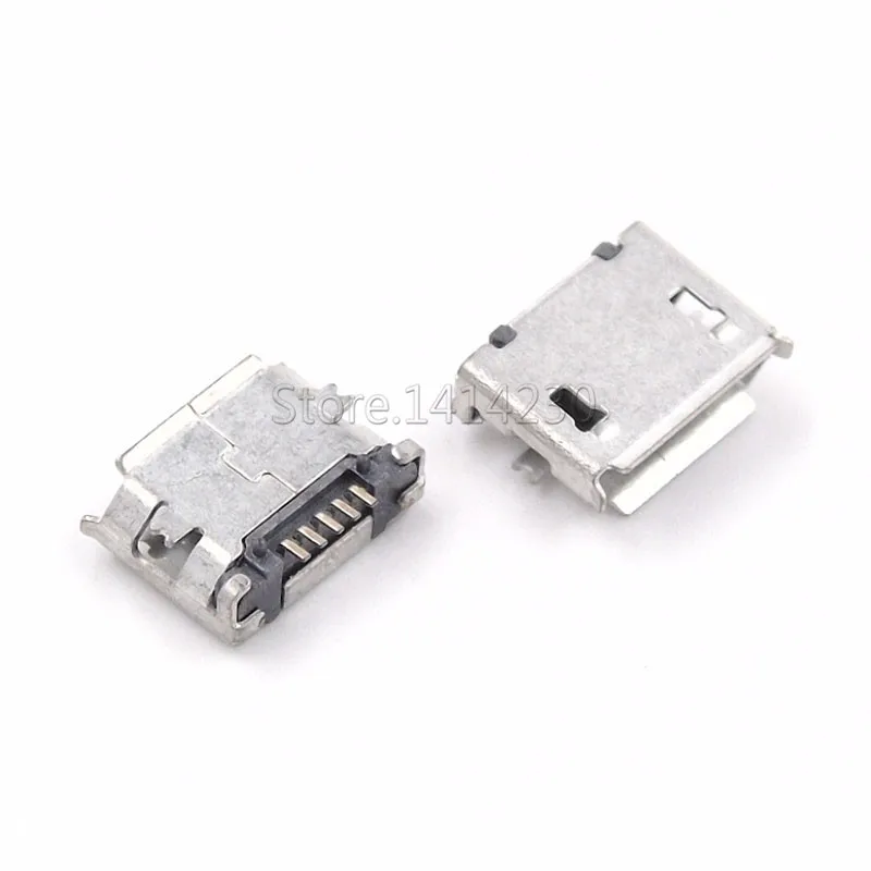 10 piezas Micro USB tipo B hembra 5pin SMT Socket Jack conectores ...