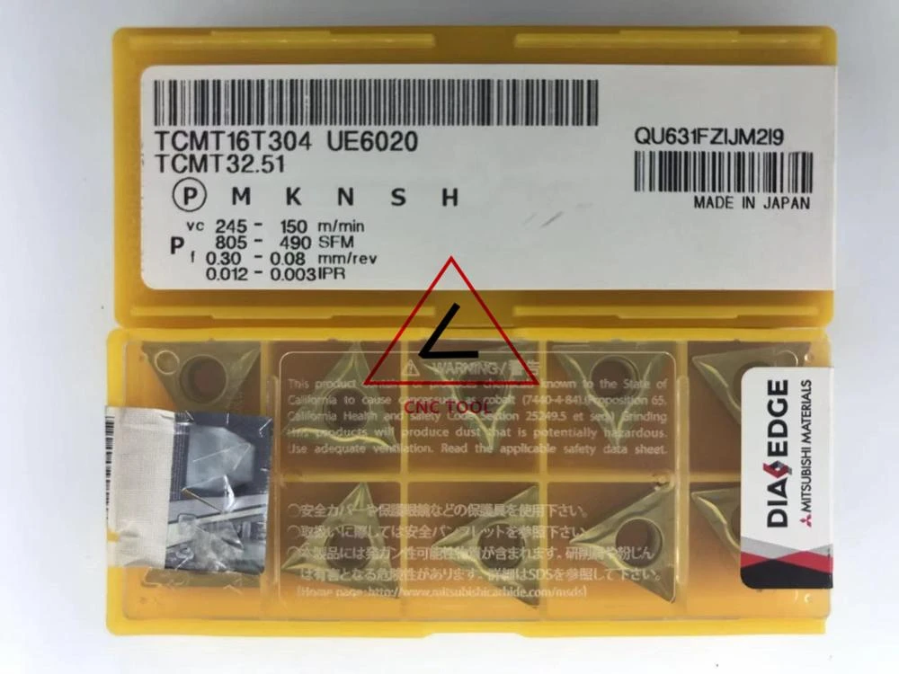 TCMT 16T304 UE6020 10pcs original Mitsubishi virando insert DIAEDGE ...