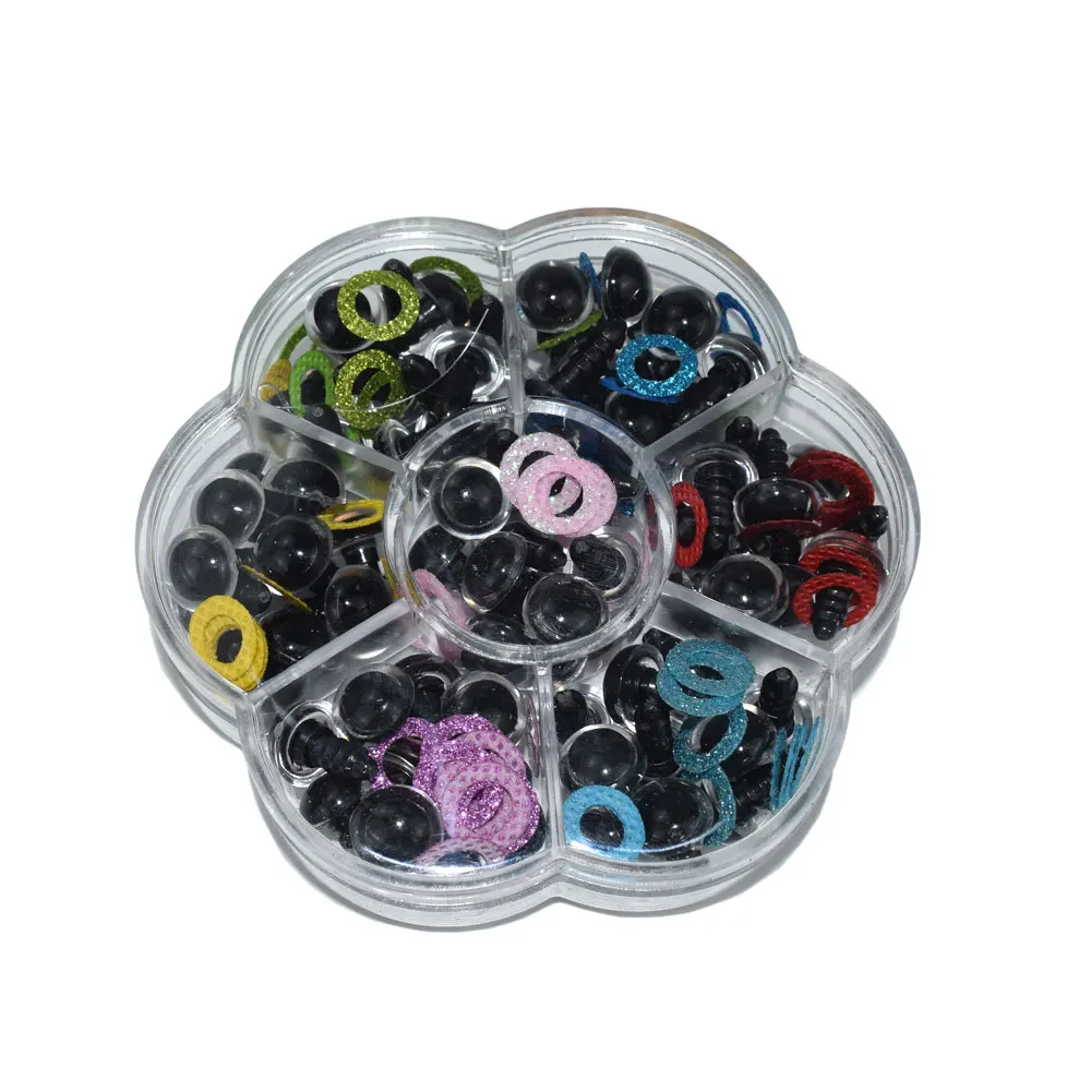 70PCS-10-12MM-Mix-Color-Buttons-Shinning-Plastic-Doll-Eyes-Craft-Eyes ...