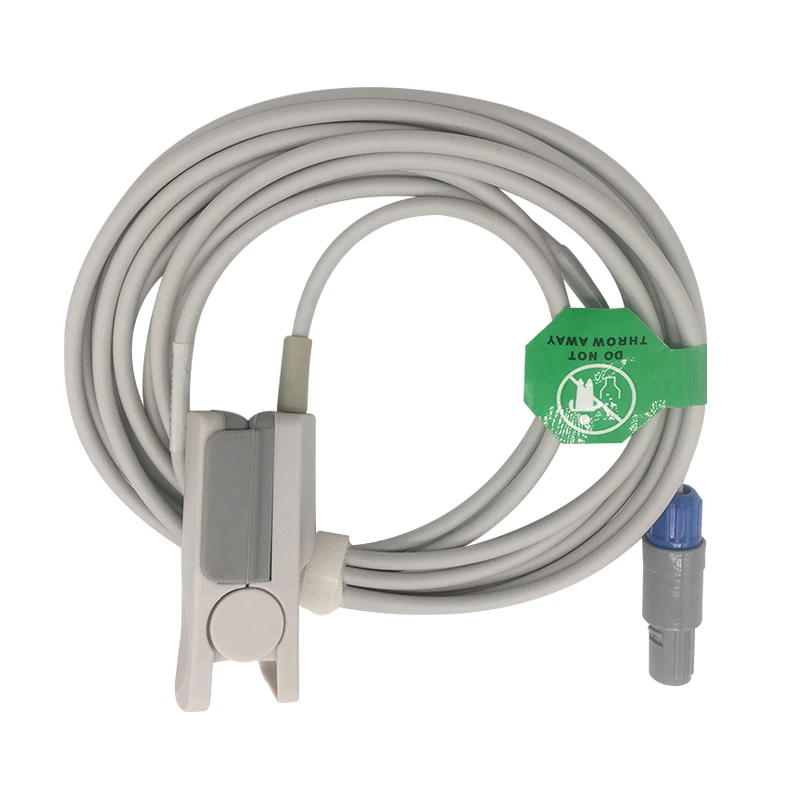 Reusable Adult Finger Clip Spo2 Sensor 5 Pin For Kernel Medical Patient ...