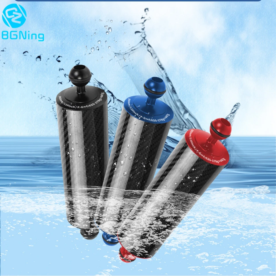 D60mm-5-8-10-12-inch-Carbon-Fiber-Float-Buoyancy-Aquatic-Arm-Dual-Ball ...