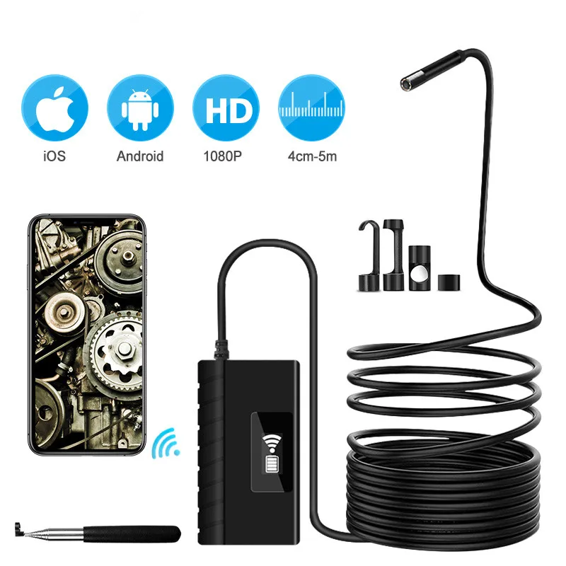 2021-New-Mini-Endoscope-Camera-1080P-5-5mm-WiFi-Endoscope-With-6-LED ...