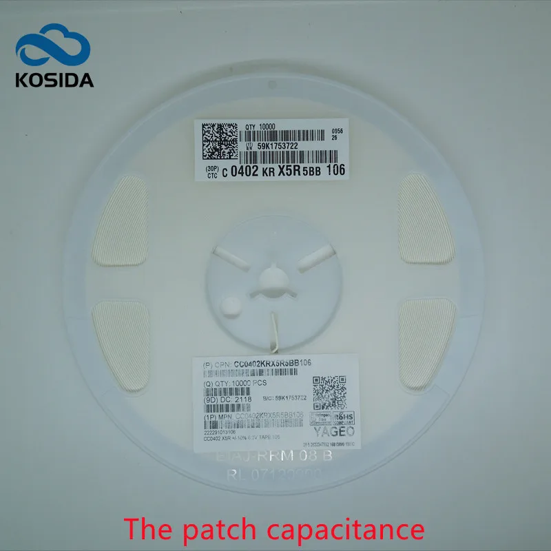 10000pcs/lot 0402/1005 106k 6.3v 10v 16v 10uf 10000nf X5r 10% Smd ...
