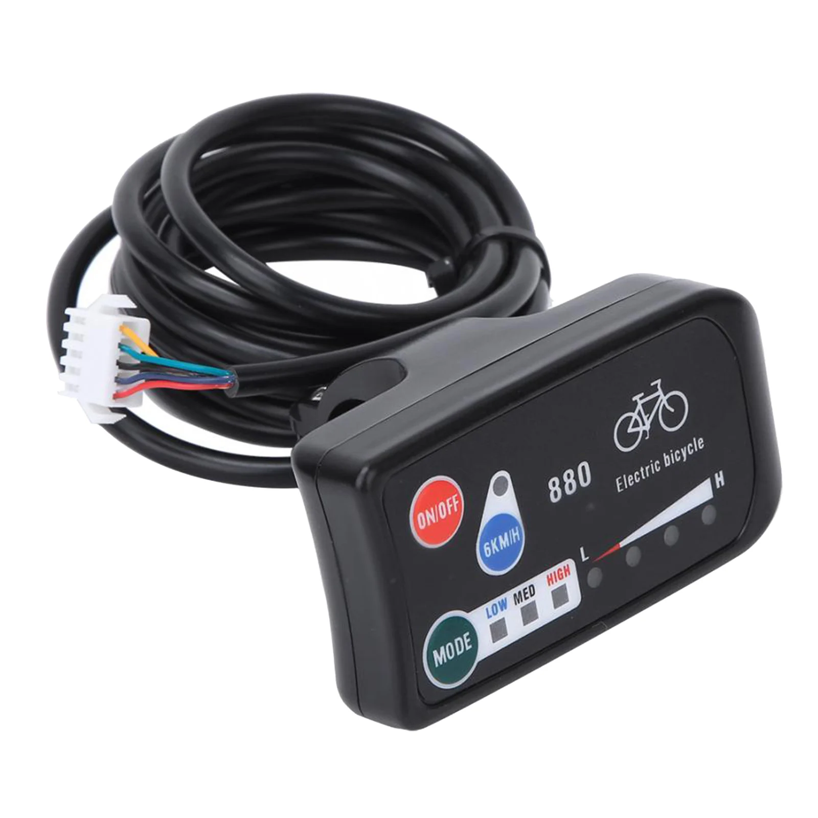 1X-LED-Display-24V-36V-48V-Electric-Bicycle-KT-880-E-Bike-Control-Panel ...
