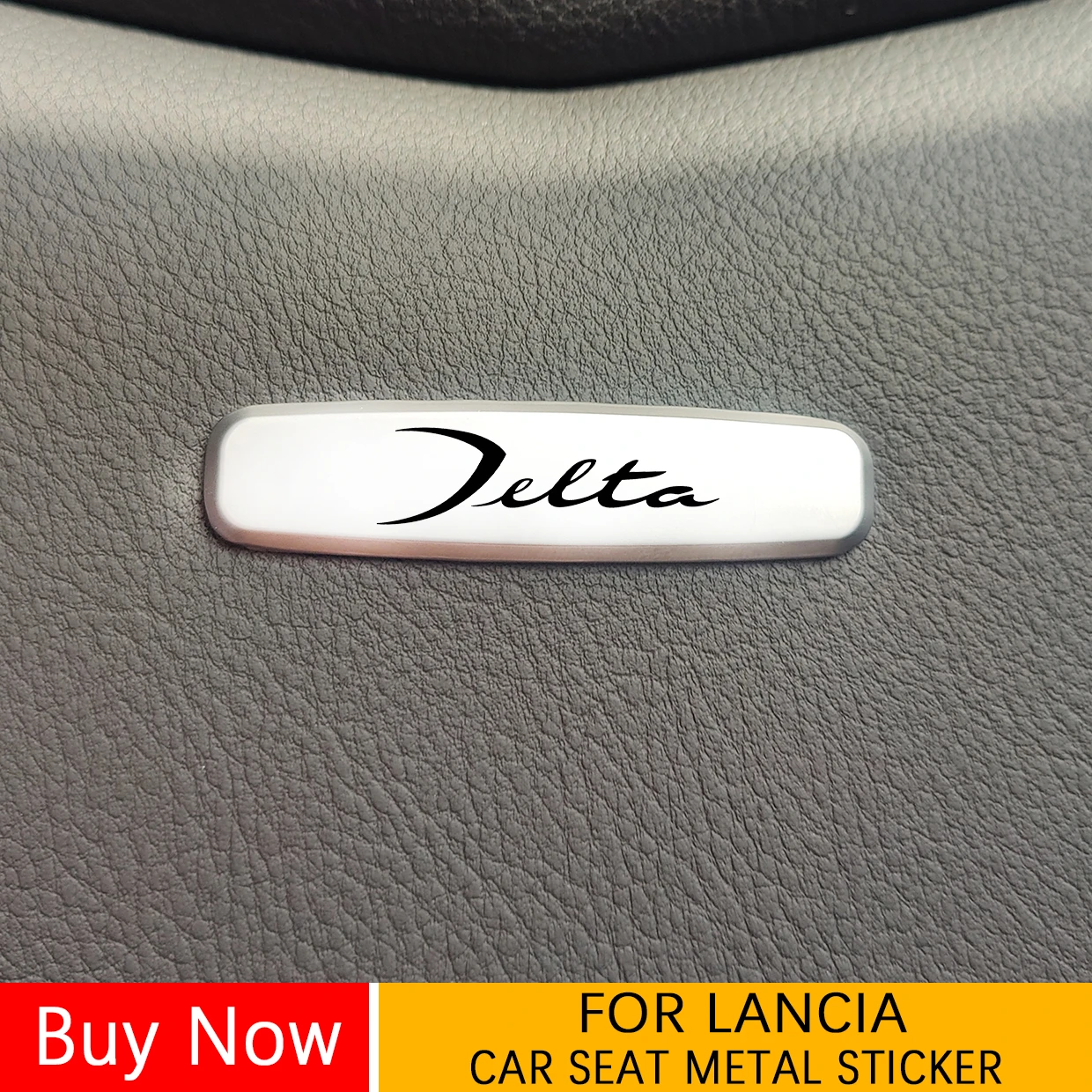 Car Seat Headrests Sticker Tuning Badges Metal For Lancia Thema Phedra ...