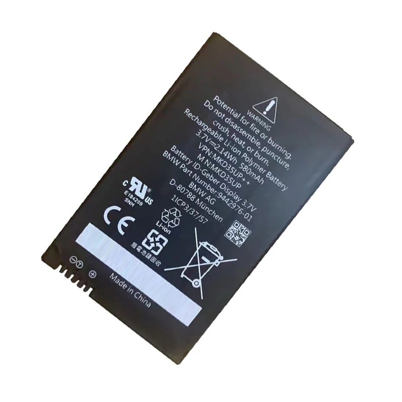580mAh MKD35UP 1ICP3/37/57 9442976 6814351 LCD Remote Key Battery For ...