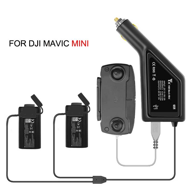 3in1battery Portable Car Charger For Dji Mavic Mini Drone Fast Charging ...