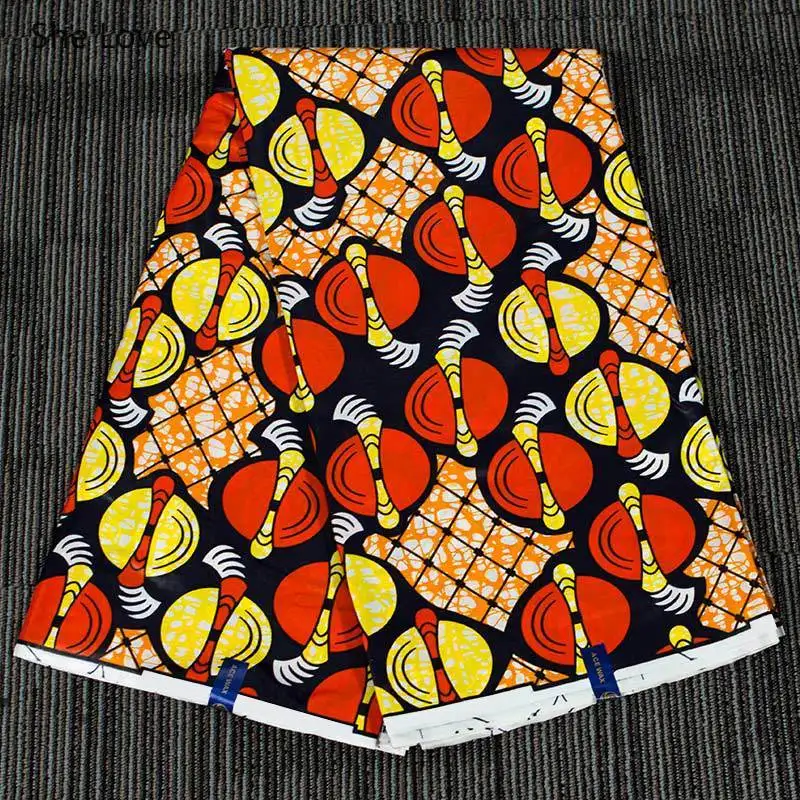 Chzimade-1Yard-Small-Lantern-Printed-African-Wax-Fabric-100-Polyester ...