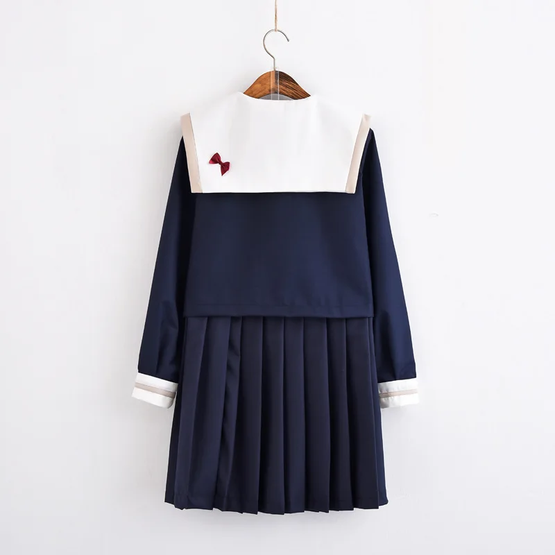 School Uniform JK Outfit Dark Navy Jumper Dress | atelier-yuwa.ciao.jp
