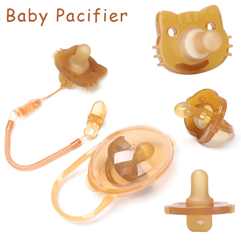 Baby-Lovely-Soft-Silicone-Pacifier-Set-Newborn-Cartoon-Animals-Comfort ...