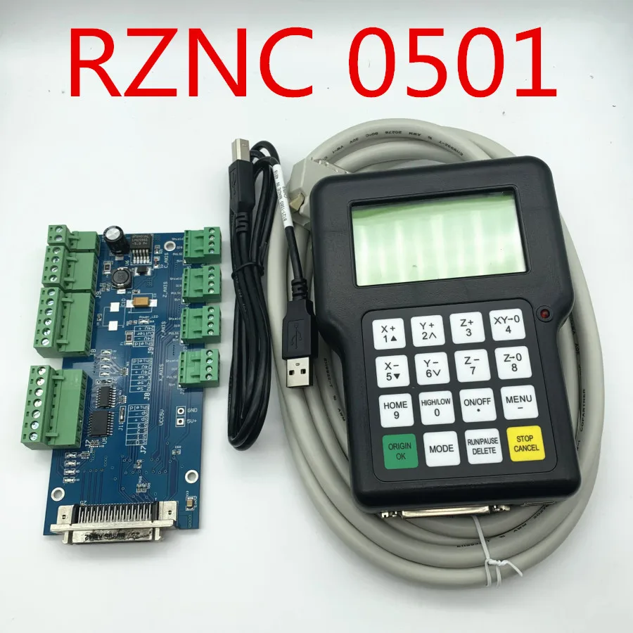 RZNC 0501 DSP Controller 3 Axis 0501 System For Cnc Router DSP0501 HKNC 0501HDDC Handle Remote ...
