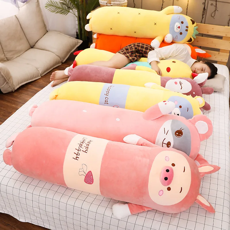 New 65/90/120cm Soft Animal Cartoon Pillow Cushion Cute Teddy Bear Pig ...