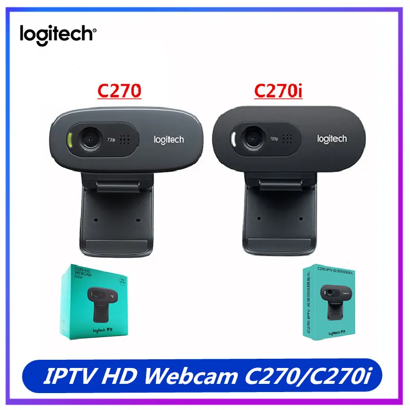 LOGITECH C270/C270i HD Video 720P Web Built-in Micphone USB2.0 Computer ...