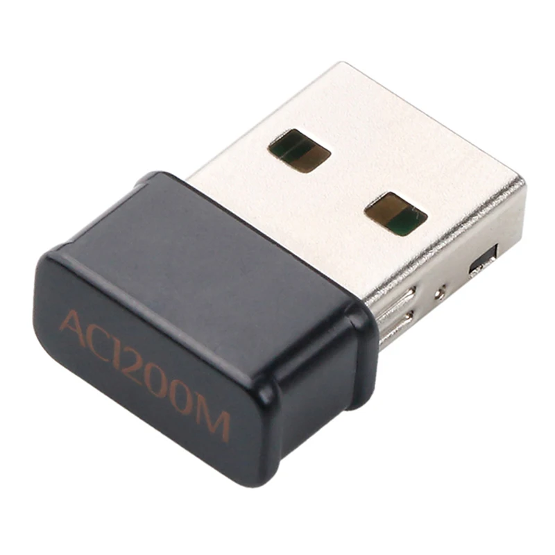 Mini USB Wi fi Adapter 1200Mbps Dual Band 2.4Ghz/5Ghz Wireless/WiFi AC ...