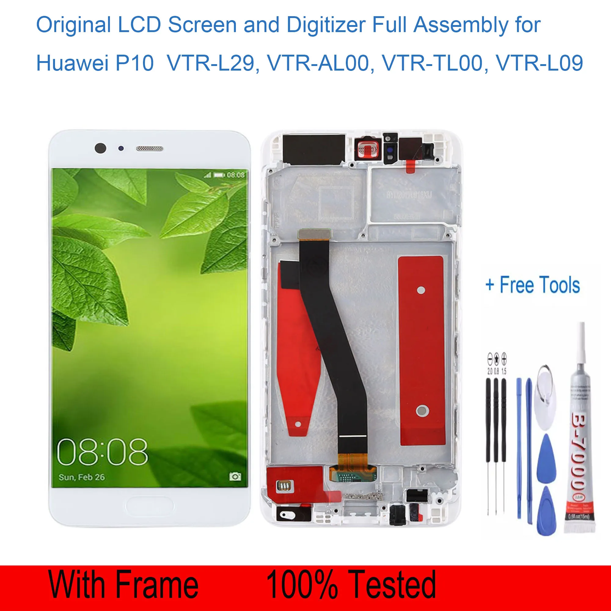 Original Display LCD Screen and Digitizer Full Assembly for Huawei P10 ...