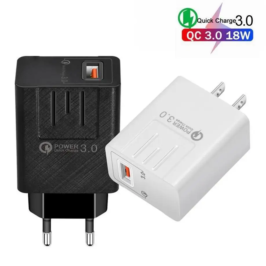 QC3.0 USB Quick Charger QC 3.0 Fast Charging Power Adapter 18W Portable ...