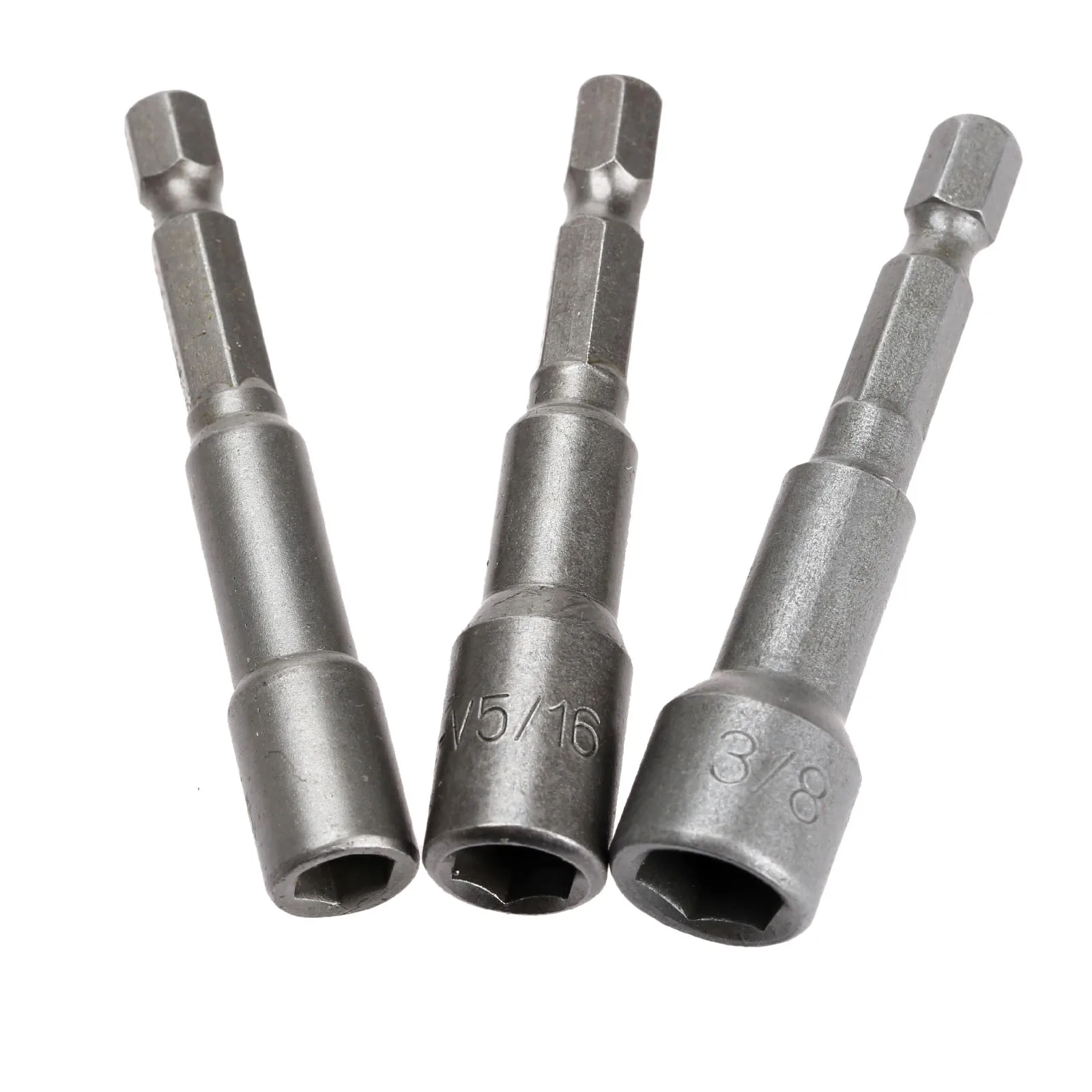 3Pcs/Set 1/4" 3/8" 5/16" Screwdriver Socket Wrenches Magnetic Nut ...