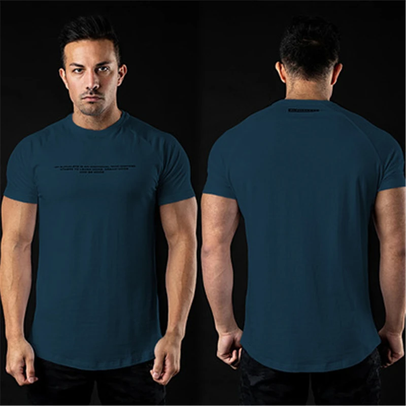 Cotton Printed Men's Workout & Fitness T Shirt - Men's Fitness Apparel ...