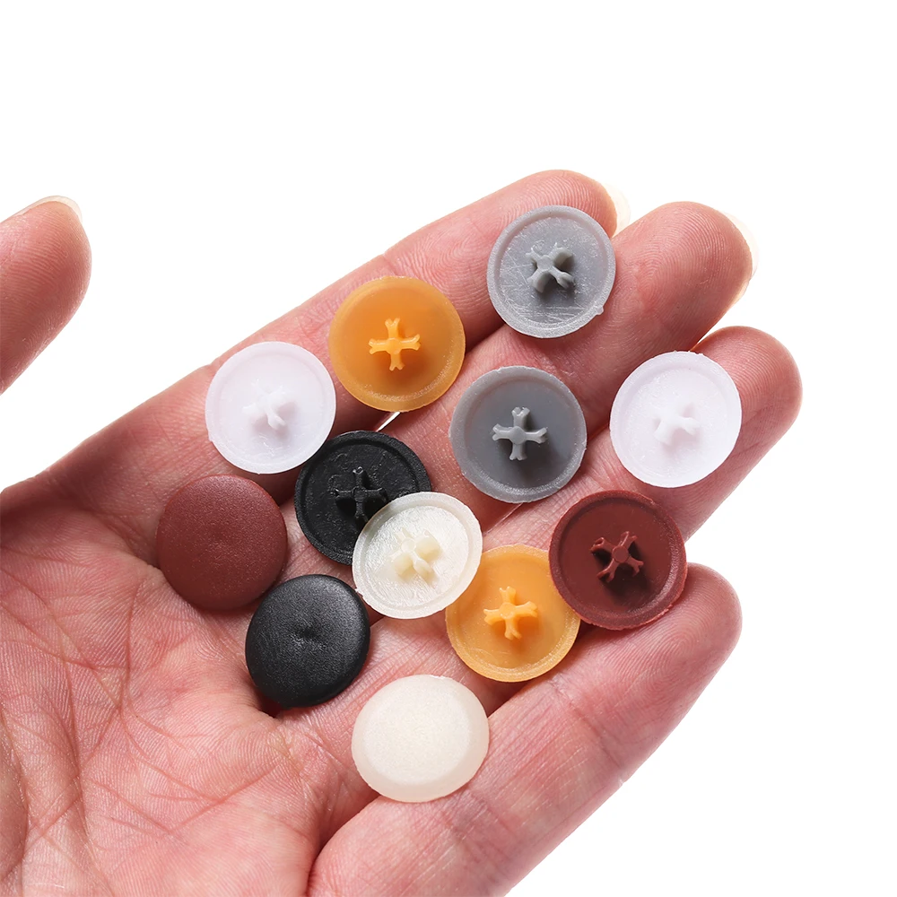 100pcs Screw Protective Cap Covers Self-tapping 17mm Flat Phillips ...