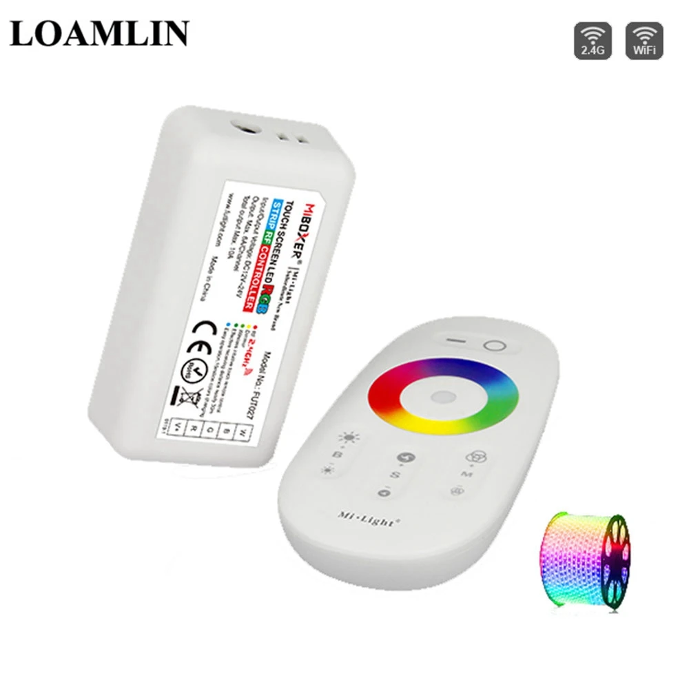 Milight FUT027 2.4G RF Wireless Touch Screen RGBW LED Controller 18A RF ...