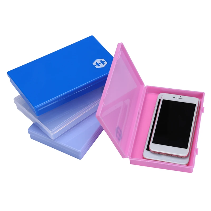 Practical Plastic Toolbox Transparent Electronic Component Storage Box ...