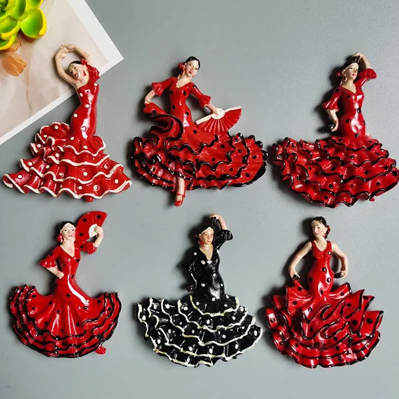 Spain-Flamenco-Fridge-Magnets-Spanish-dancer-Tourist-Souvenir-Decor ...
