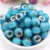 10pcs Rondelle Glitter Round Big Hole Murano Resin Beads Spacer Fit ...