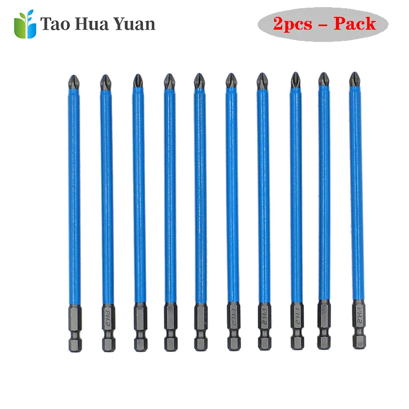 Hot-2pc-S2-Anti-Slip-Magnetic-Long-Reach-Electric-Screwdriver-Bits-Set ...