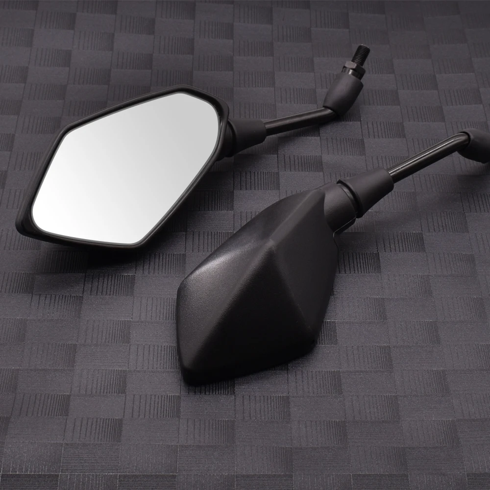 Quality Motorcycle Mirror Carbon Fiber White Glass Rearview Mirrors For ...