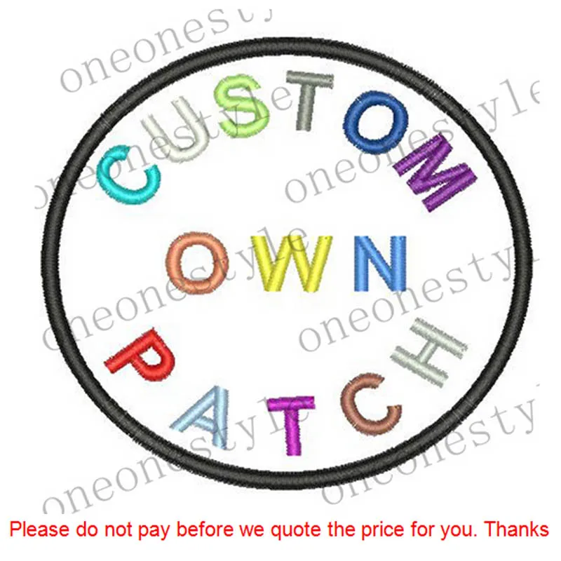 Patch-Brod-Personnalis-avec-votre-Logo-pour-V-tements-avec-Tissu ...